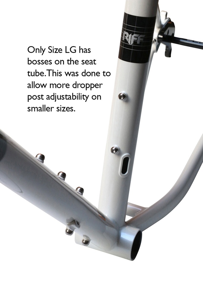 Soma Frame MTB Riff Pearl White (Belt Drive /Boost 148) | Soma Fab Shop