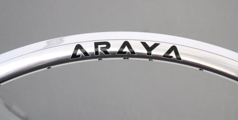 Araya Rim SA-30 700c FV High Polish Silver (black decal) Non-machined ...