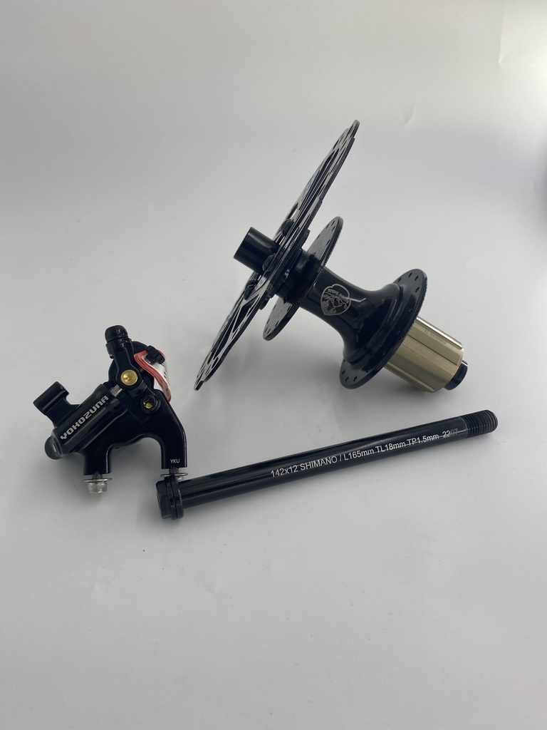 Used Steve Potts Rear Black Hub w/ Rotor and 10mm Axle and Yokozuna ...