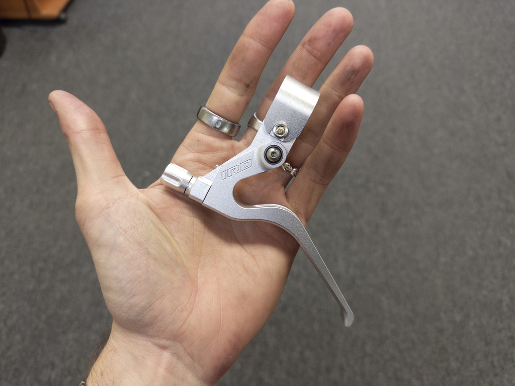 Left IRD Cafam Brake Lever (Long-Pull, Silver) | Soma Fab Shop